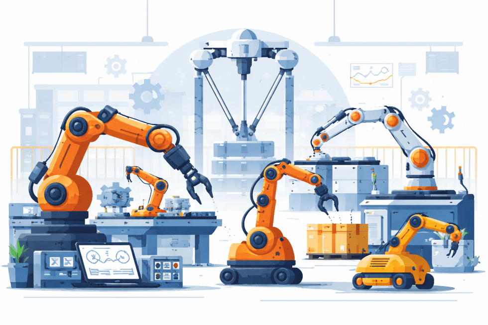 Mouvement robot industriel : types et enjeux robotique